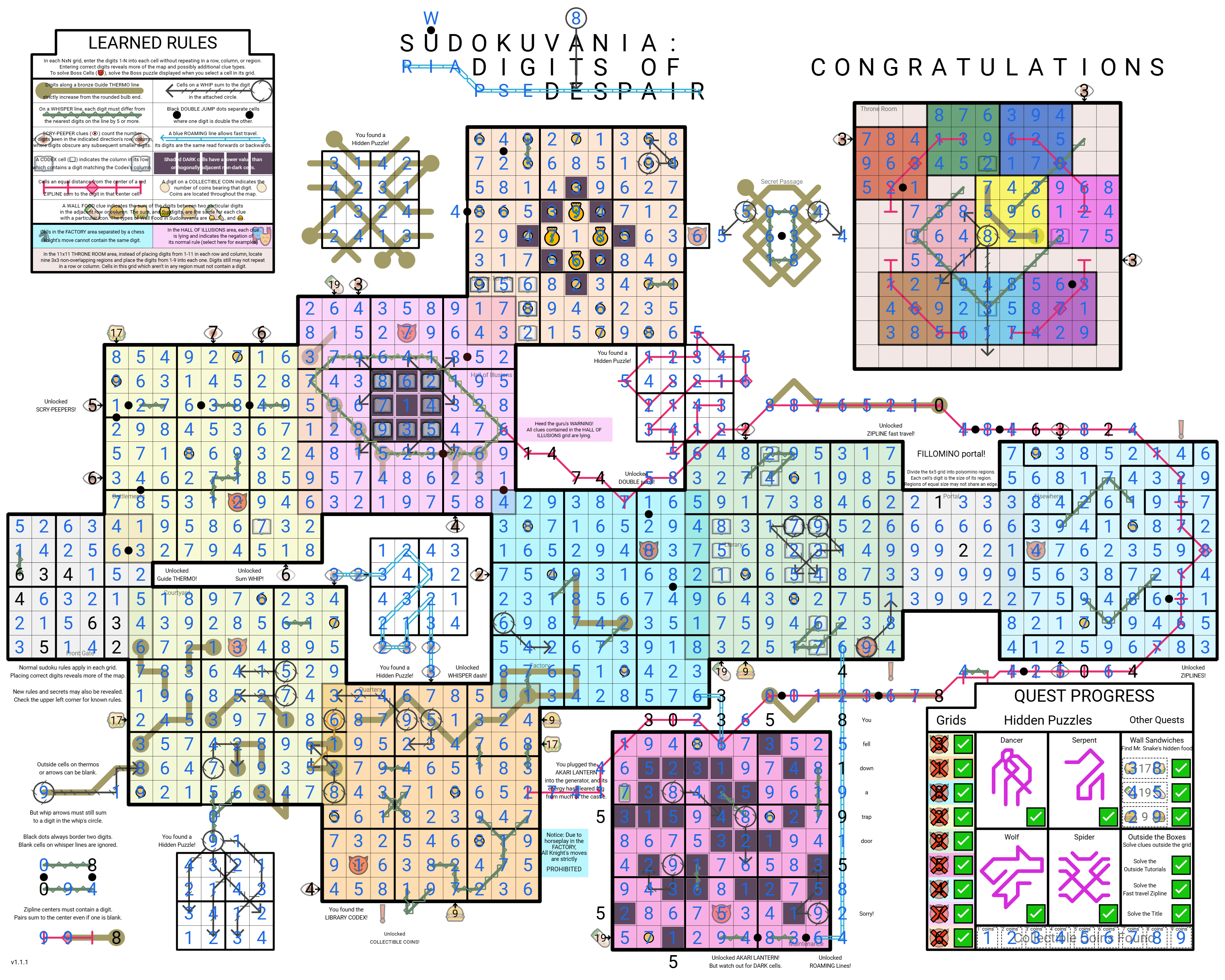 数独恶魔城——精雕细琢的谜题大作 | 丘卡饮品店